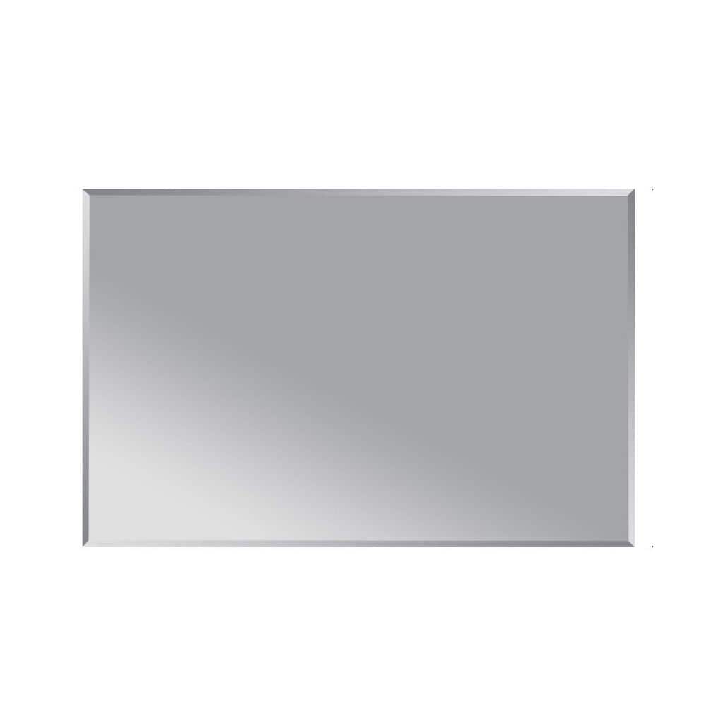 60 in. W x 24 in. H Rectangular Frameless Anti-Fog 3 Color Dimmable ...