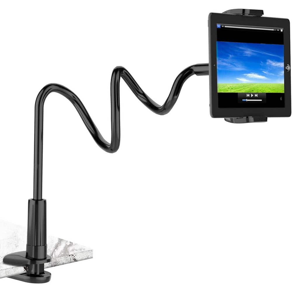 Lukyamzn Gooseneck Flexible Arm Tablet iPad Kindle Holder Stand for Bed ...