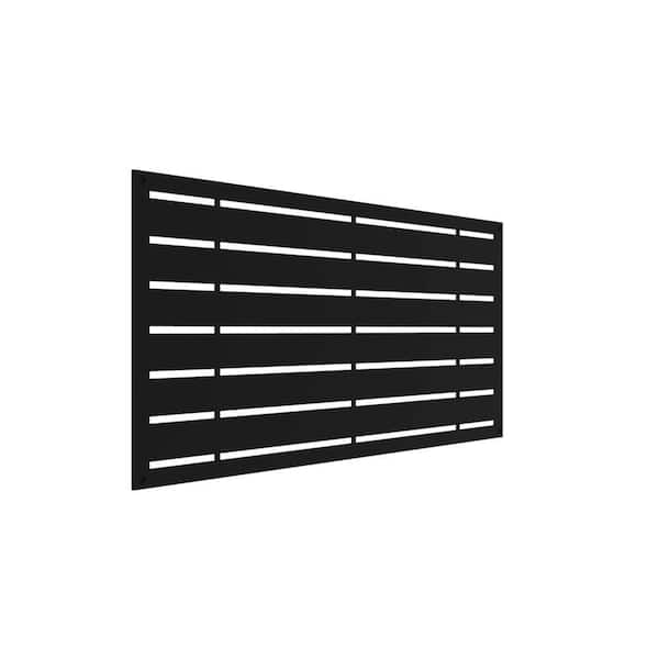 Barrette Outdoor Living 2 ft. x 4 ft. Boardwalk Black Polypropylene ...