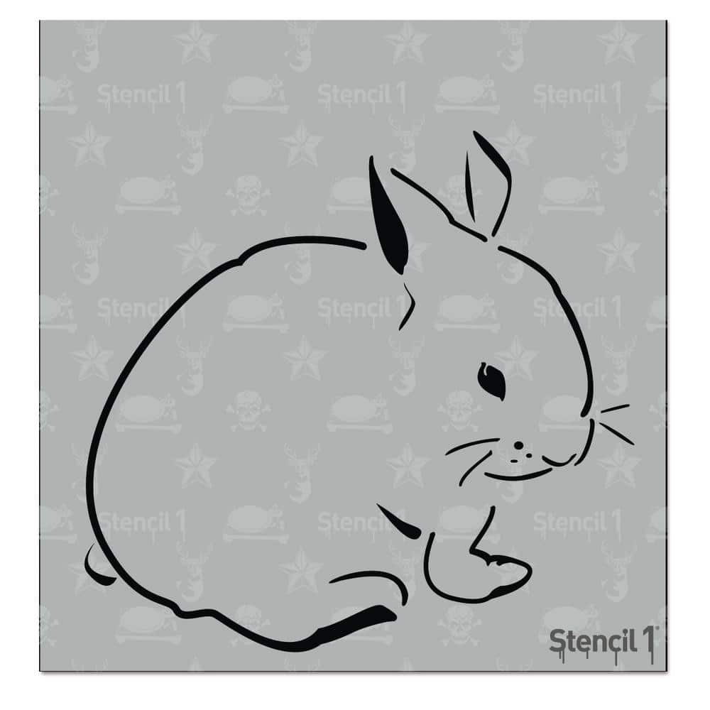 Stencil1 Bunny Small Stencil-S1_2L_07_S - The Home Depot