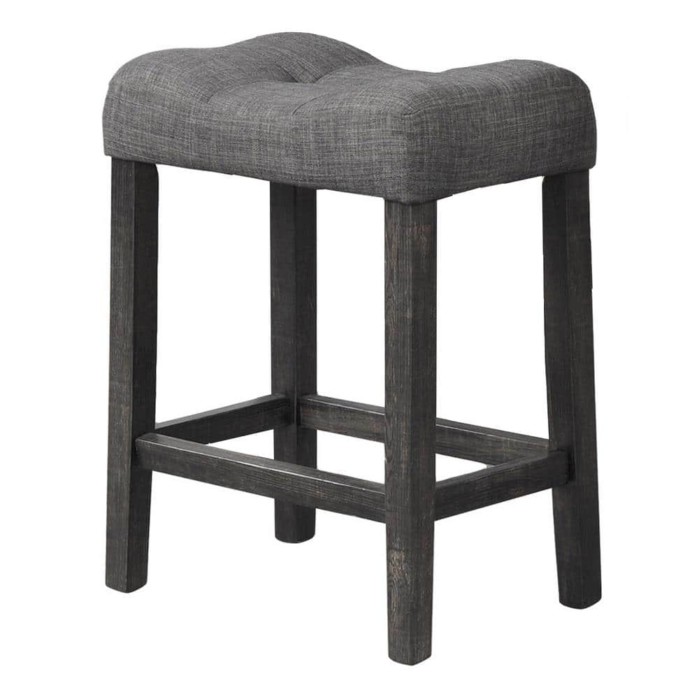 Best Master Furniture Svend 24 in. H Black Charcoal Counter Height ...