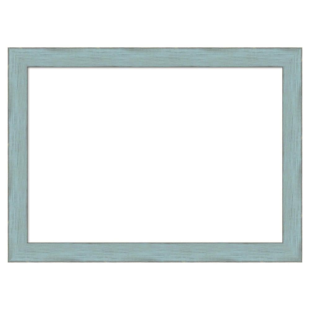 Amanti Art Sky Blue Rustic 22 in. x 16 in. Wood Framed Dry Erase ...