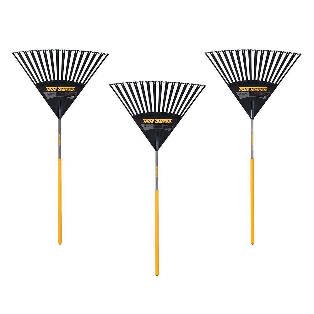 True Temper 3-Piece Poly Leaf Rake Garden Tool Set 10000-07609 - The ...