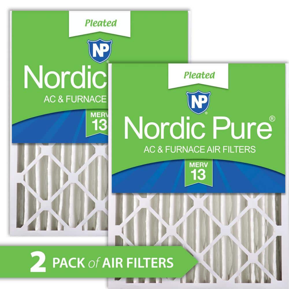 Nordic Pure 20 in. x 20 in. x 4 in. Ultimate Pleated Air Filter MERV 13 ...