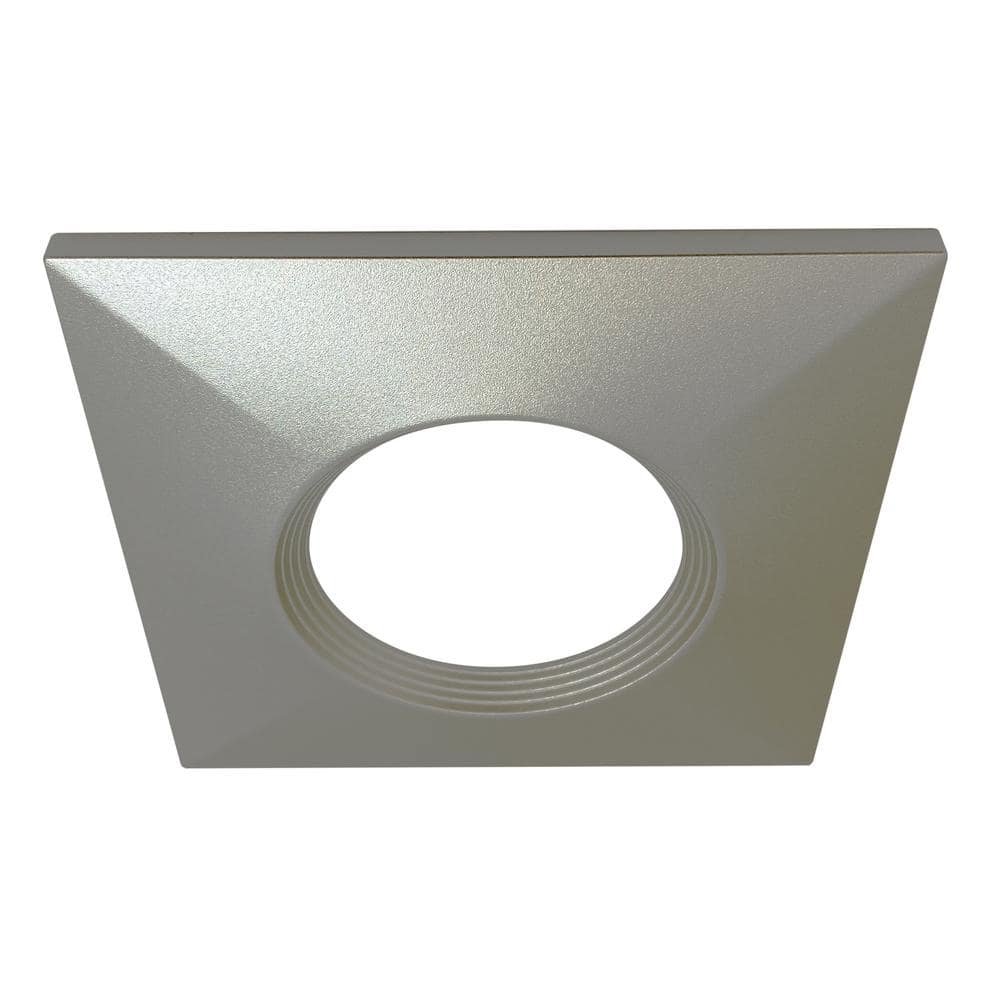 HALO JBD 4 in. Square Baffle Designer Trim in Satin Nickel JBD4STRMSNB ...