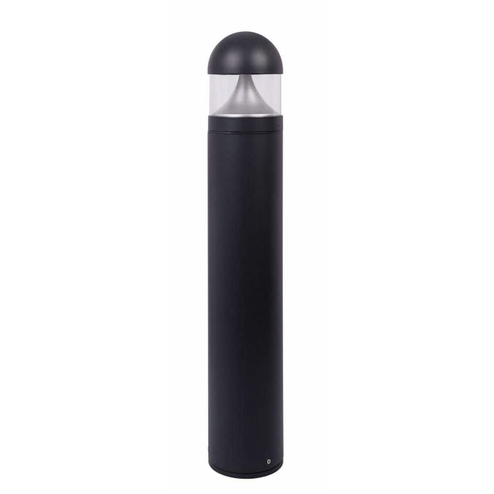 SOLUS Rounded 201BC Line-Voltage Black Aluminum 1400 Lumen Hardwired ...