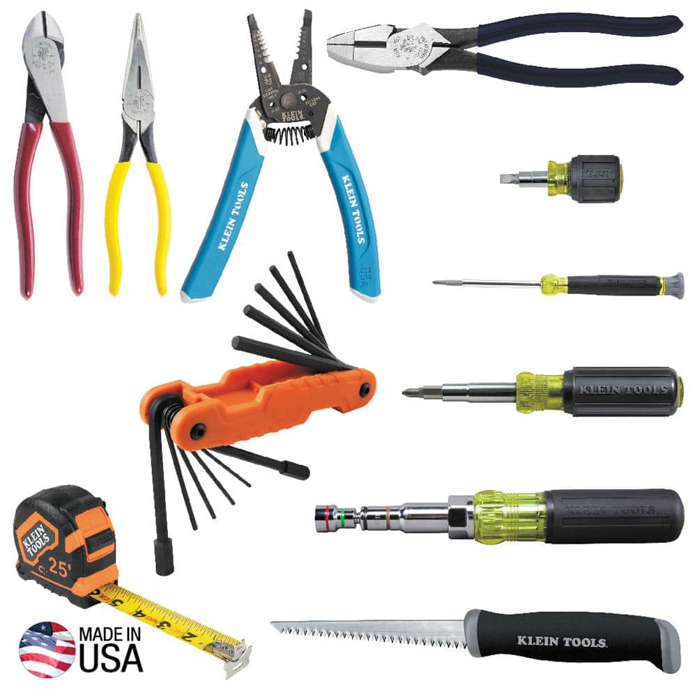 Klein Tools Multi-Bit Driver and Plier Tool Set, 11-Piece 80089 - The ...