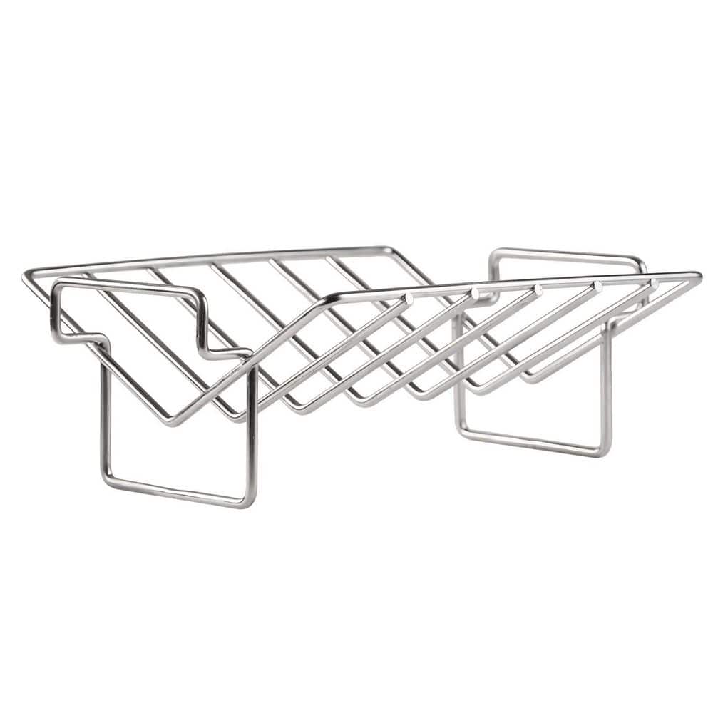 Wudkey Stainless Steel V Rack for Roasting Turkey, Multi-Use BBQ Rib ...