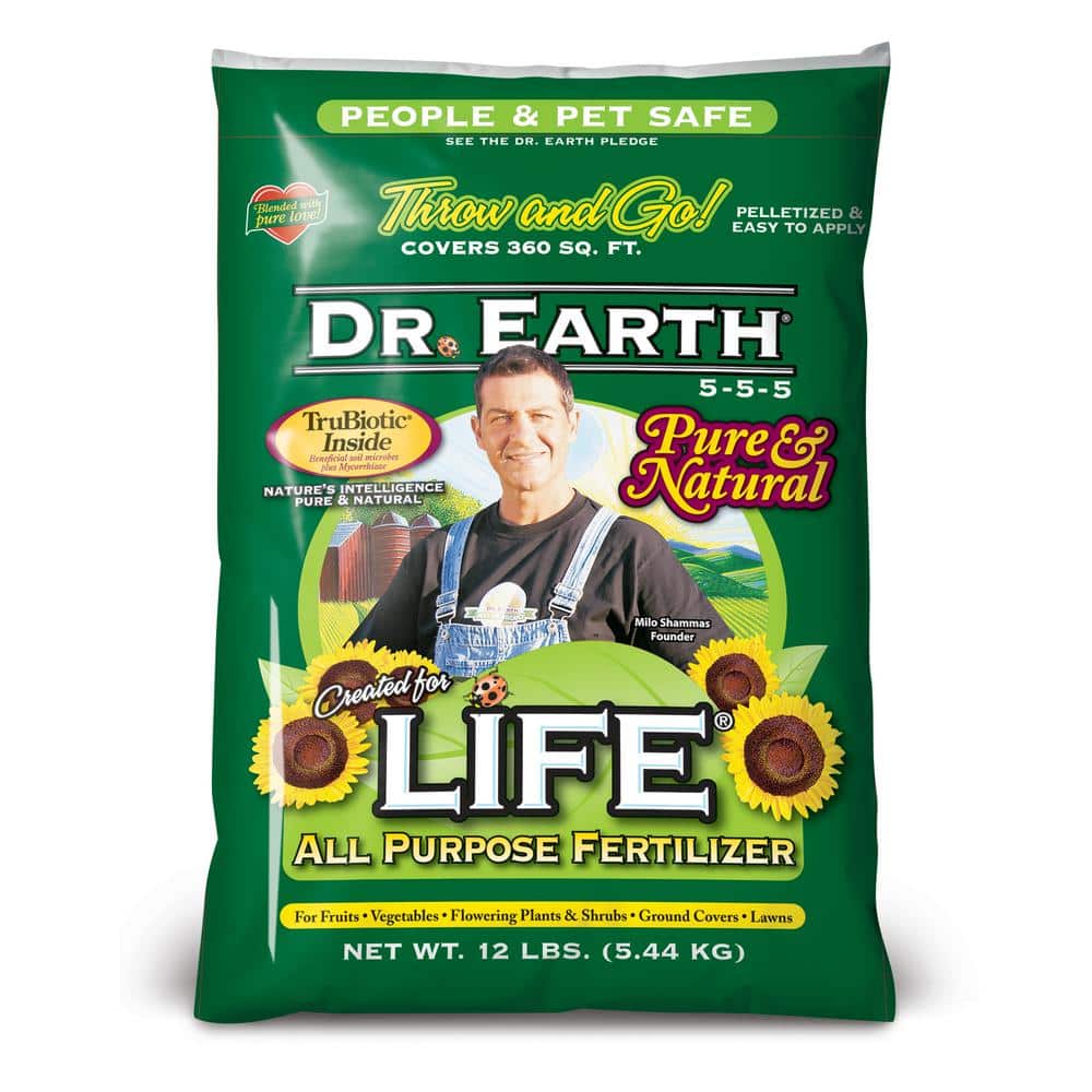 DR. EARTH 12 lb. 360 sq. ft. Organic Life All Purpose Pelletized ...