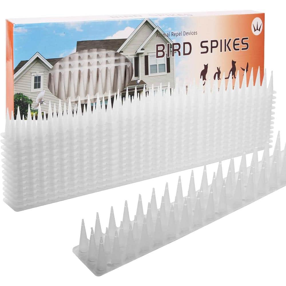 ITOPFOX 16.92 ft. Clear Plastic Bird Deterrent Spikes, Anti Bird Cat ...