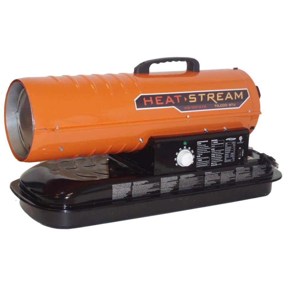 Heat Stream 70,000 BTU Forced-Air Kerosene Heater HS-70T-KFA - The Home ...
