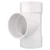 Charlotte Pipe 8 in. PVC DWV Straight Tee PVC 00400A 1800 - The Home Depot