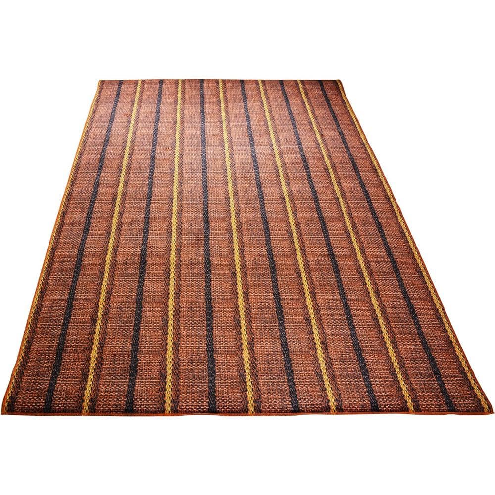 RugStylesOnline Straw Burnt Orange 5 ft. x 7 ft. Area Rug PPT108-5X7 ...