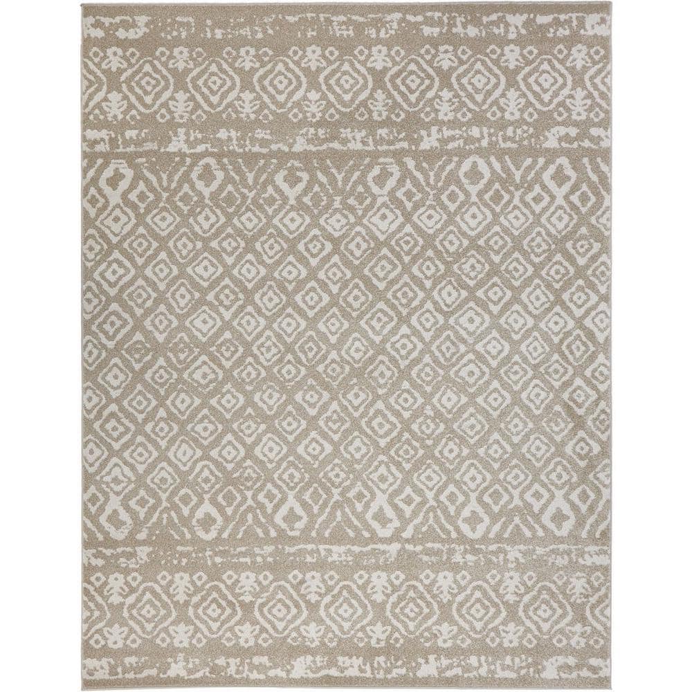 Home Decorators Collection Tribal Essence Beige 5 ft. x 7 ft. Area Rug ...