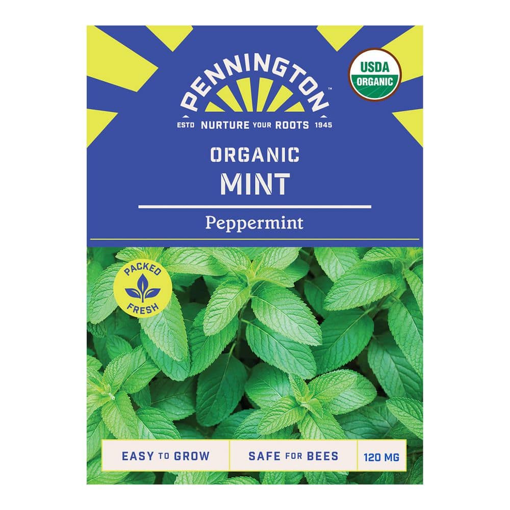 Pennington Organic Peppermint Herb Seeds 9566 - The Home Depot