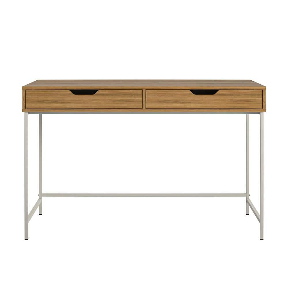 Ameriwood Home Wardlaw 47.63 Walnut Desk with 2-Drawers DE39635 - The ...