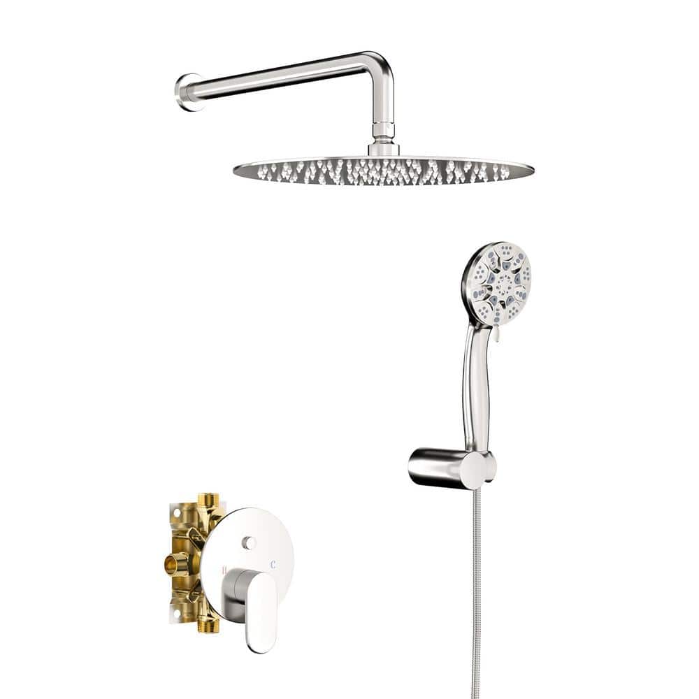 Reviews for matrix decor 5-Spray Patterns 10 in. Showerhead Face ...