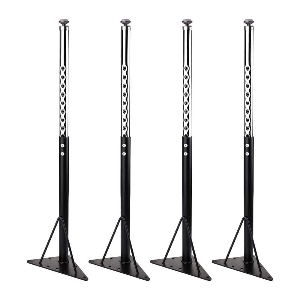 20-30 in. Black Adjustable Table Legs for Activity, Office Tables ...