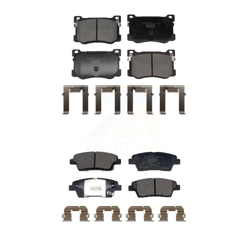 TEC Front Rear Ceramic Brake Pads Kit For 2018-2020 Genesis G80 3.8L 5 ...