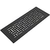 Reggio Registers Basketweave Series 12 in. x 6 in. Black Steel Vent ...