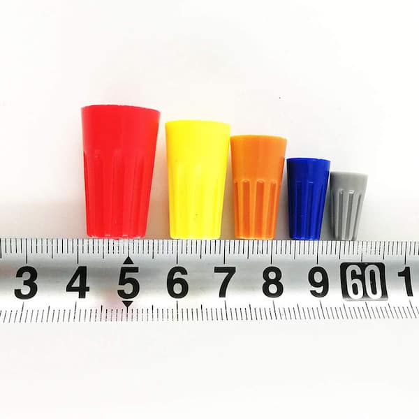 Lukyamzn 1000PCS Electrical Wire End Connector Ribbed Caps, Small Twist ...