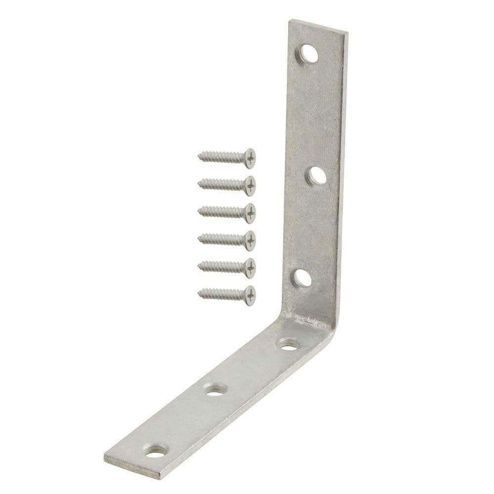 Everbilt 5 in. Galvanized Corner Brace 41881 - The Home Depot