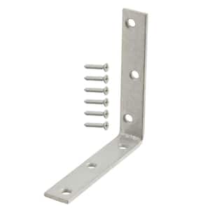 Everbilt 6 in. Stainless Steel Corner Brace 30877 - The Home Depot