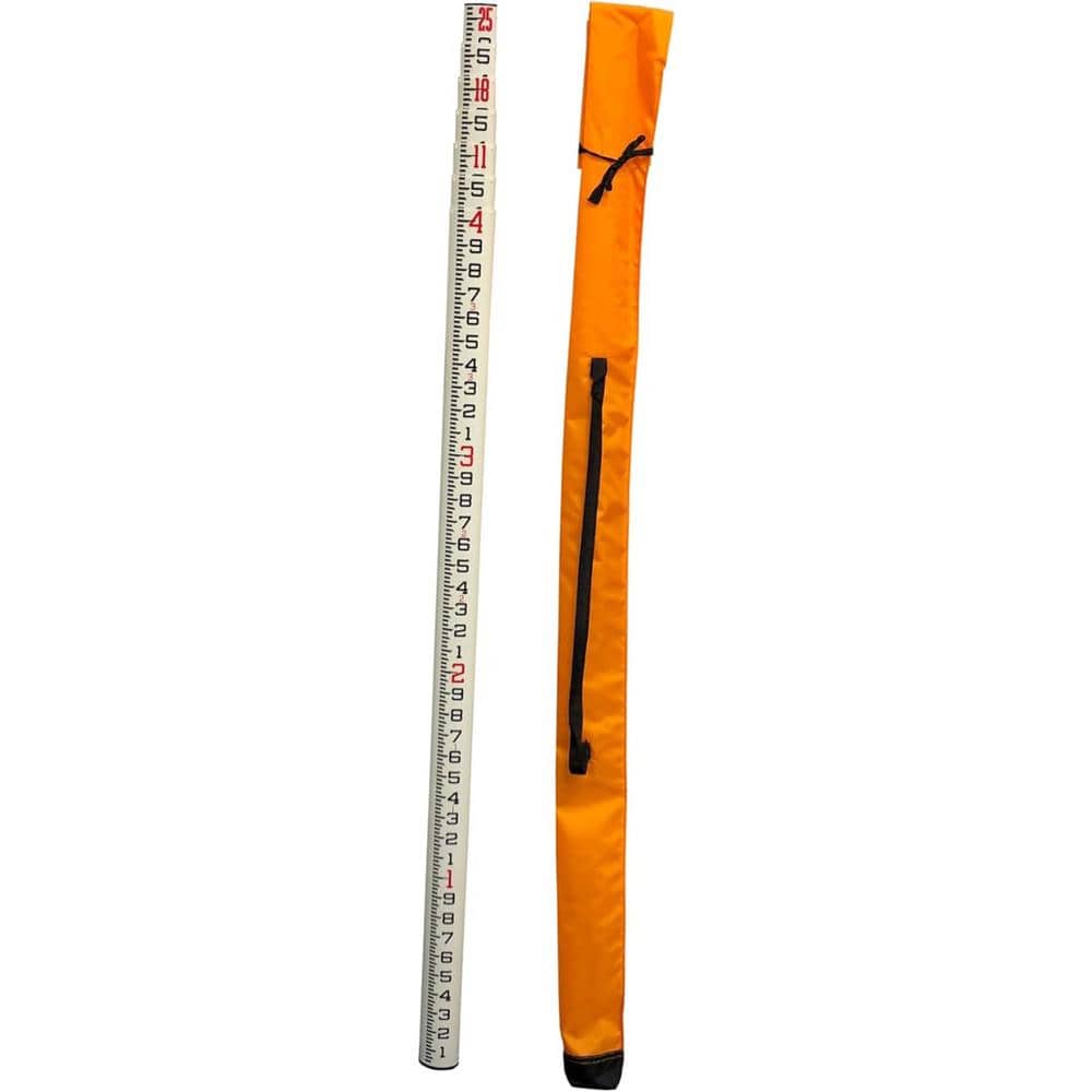 Topcon 25 ft. Oval Fiberglass Telescoping Rod in Tenths with Carrying ...