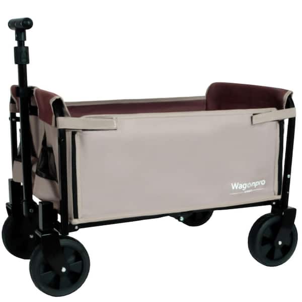 Siavonce 3.6 cu. ft. Expandable Dual-Layer Utility Wagon with 100% ...