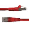 NTW 100 ft. Cat6 Snagless Shielded (STP) Network Patch Cable, Red 345 ...