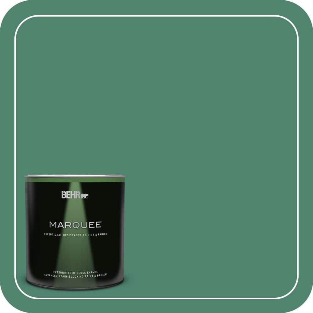 BEHR MARQUEE 1 qt. #480D-6 Billiard Room Semi-Gloss Enamel Exterior ...