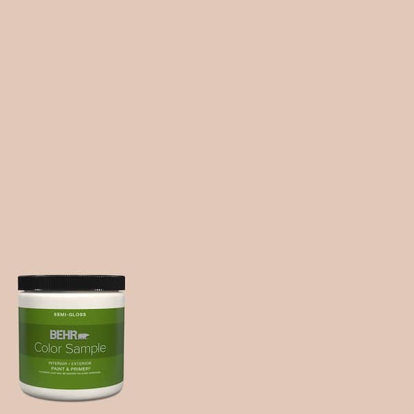 BEHR PREMIUM PLUS 8 oz. #S190-2 Sand Dance Semi-Gloss Interior/Exterior ...