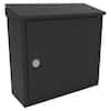 QualArc Allux 400 Black Wall Mount Locking Mailbox ALX-400-BLK - The ...