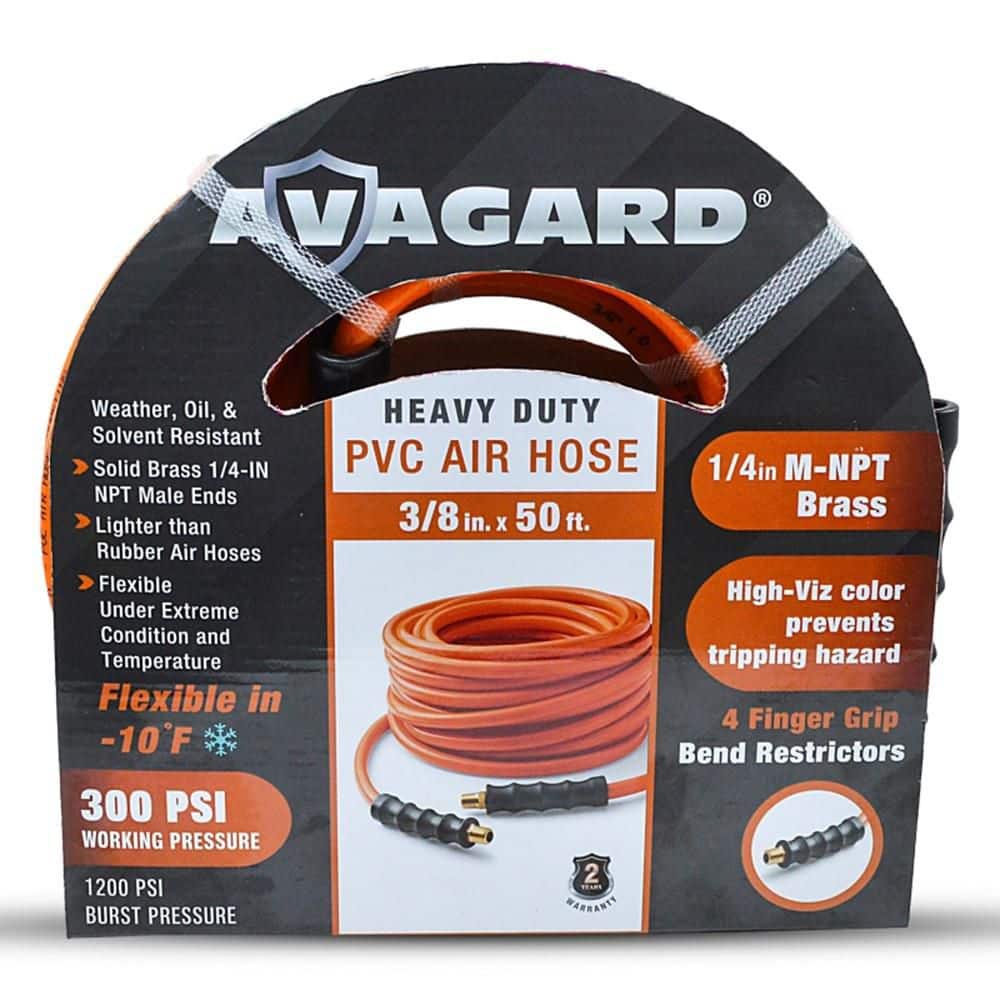 AVAGARD 3/8 in. x 50 ft. PVC Air Hose AVGPV3850 - The Home Depot