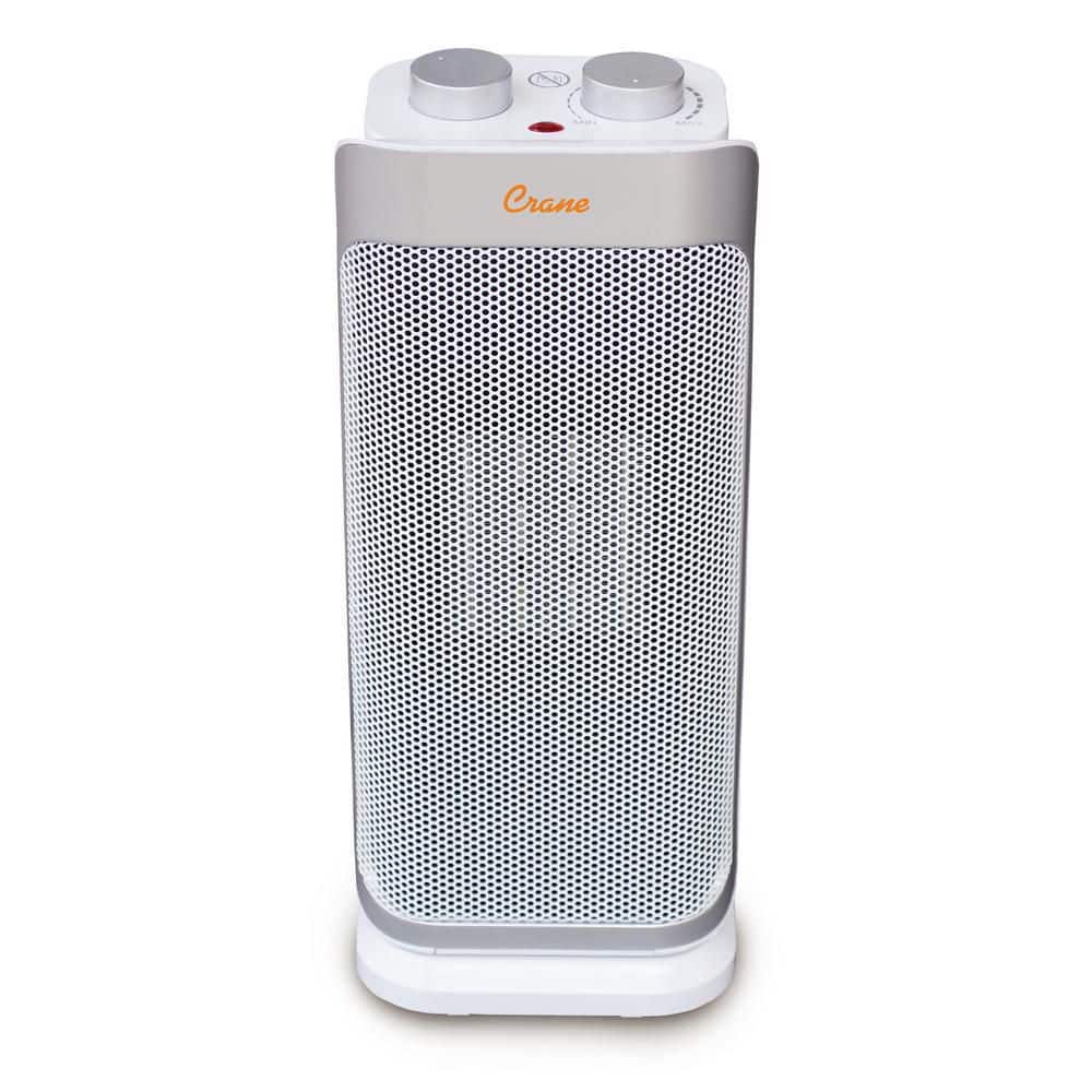 Crane 17 in. 750/1500-Watt 3 Settings Electric Compact Tower ...
