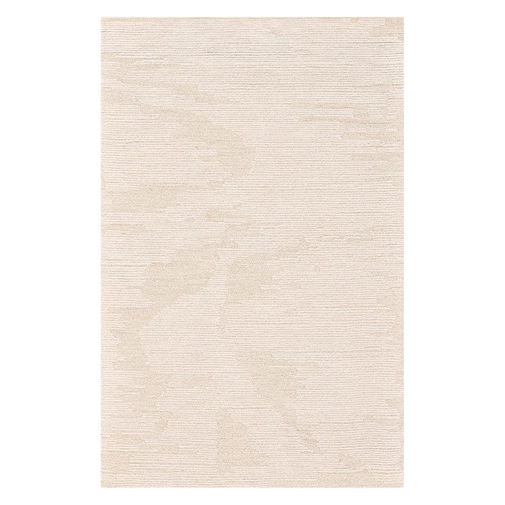 Amer Rugs Mohave Ivory Sand 4 ft. x 6 ft. Abstract Area Rug MEX53656 ...