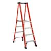 Louisville Ladder 4 ft. Fiberglass Pinnacle PRO Platform Ladder with ...
