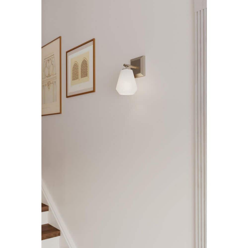 Minka Lavery Siena 5.25 in. Transitional 1-Light Brushed Nickel Vanity ...