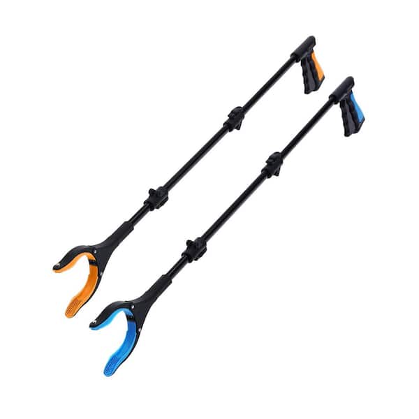 Misopily 38 in. Extra Long Foldable Grabber Reacher Tool 2 Pack Heavy ...