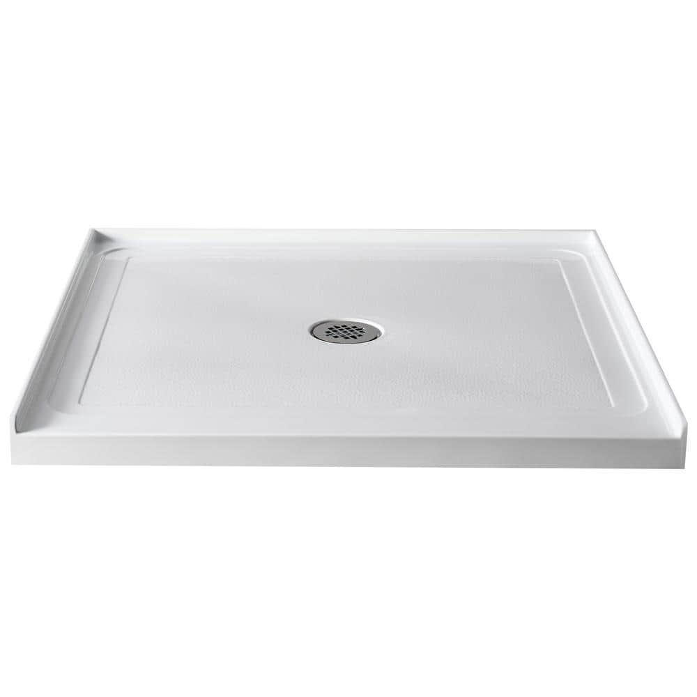 Getpro 38 in.L x 38 in.W Alcove Shower Pan Base Single Threshold Shower ...