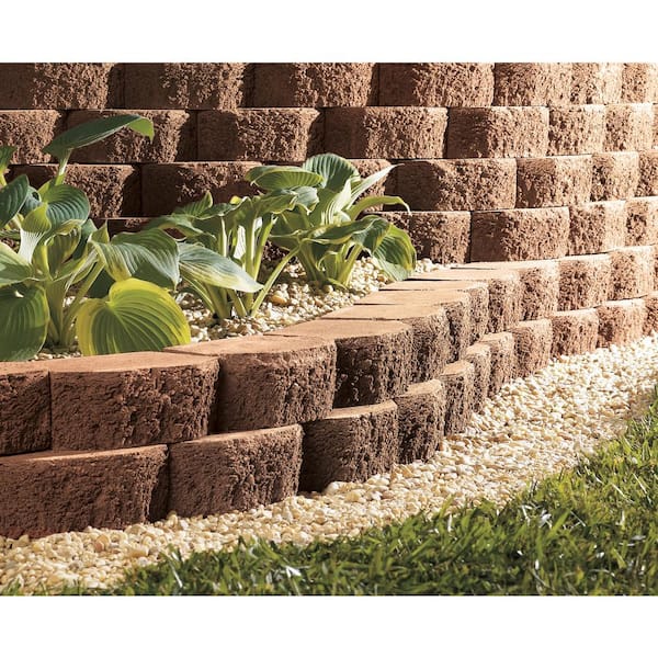 Red Retaining Wall Patio Sandstone Patio | Garden Wall | New Lawn With