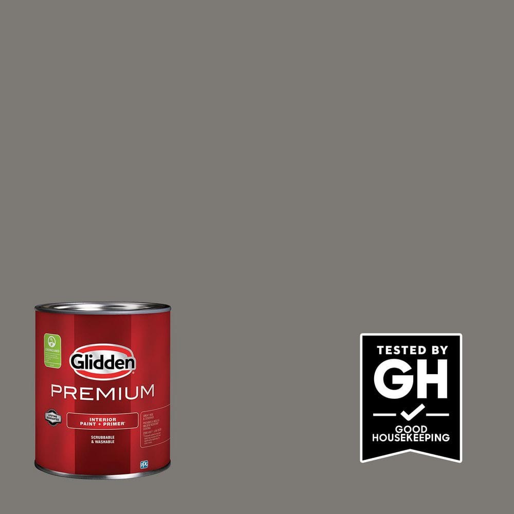 Glidden Premium 1 qt. PPG0998-6 On The Edge Semi-Gloss Interior Latex ...