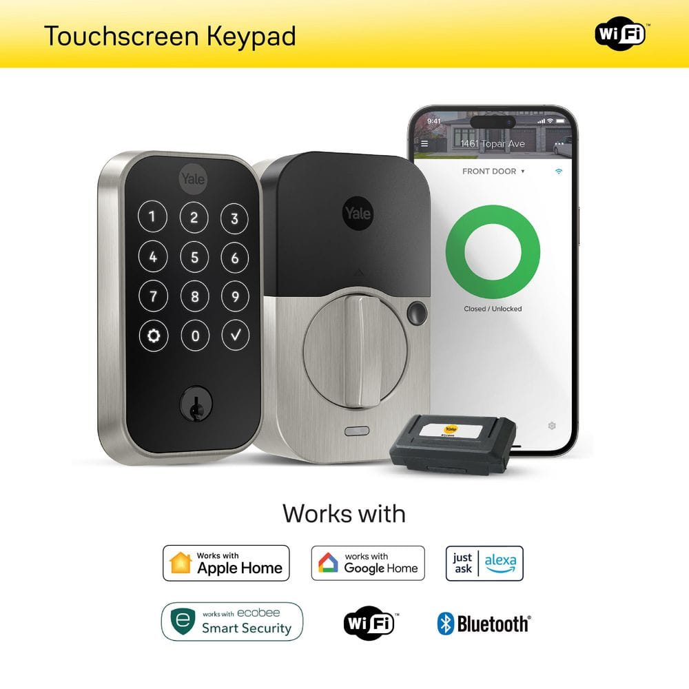 Yale Assure Lock 2; Smart Door Lock with WiFi and Touchscreen Keypad ...