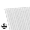 Coroplast 48 in. x 96 in. x 0.157 in. (4mm) Clear Corrugated Twinwall ...