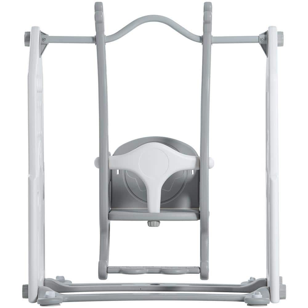 HDPE Indoor Toddler, Baby Swing Set in White LN20232283 - The Home Depot