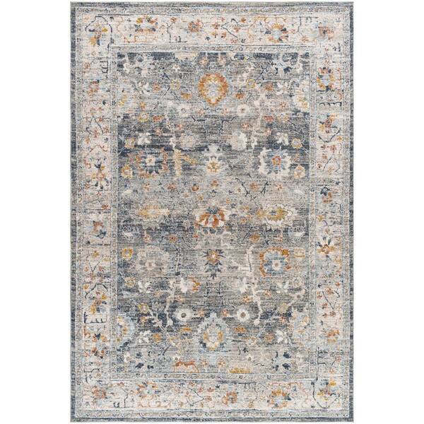 Livabliss Beckham Medium Gray Medallion 9 ft. x 12 ft. Indoor Area Rug ...