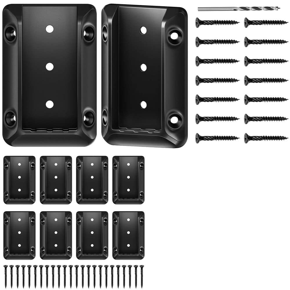 Afoxsos 10-Pieces Nylon 66 Deck Railing Bracket Connectors with Rust ...