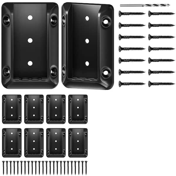 Afoxsos 10-Pieces Nylon 66 Deck Railing Bracket Connectors with Rust ...