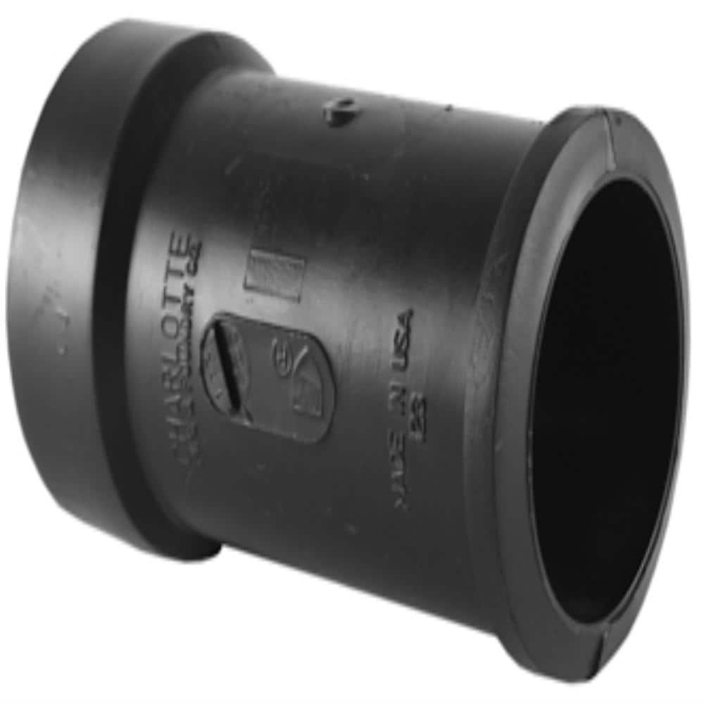 Charlotte Pipe 3 in. x 4 in. ABS-Cast Iron Adapter Hub x Spigot ...