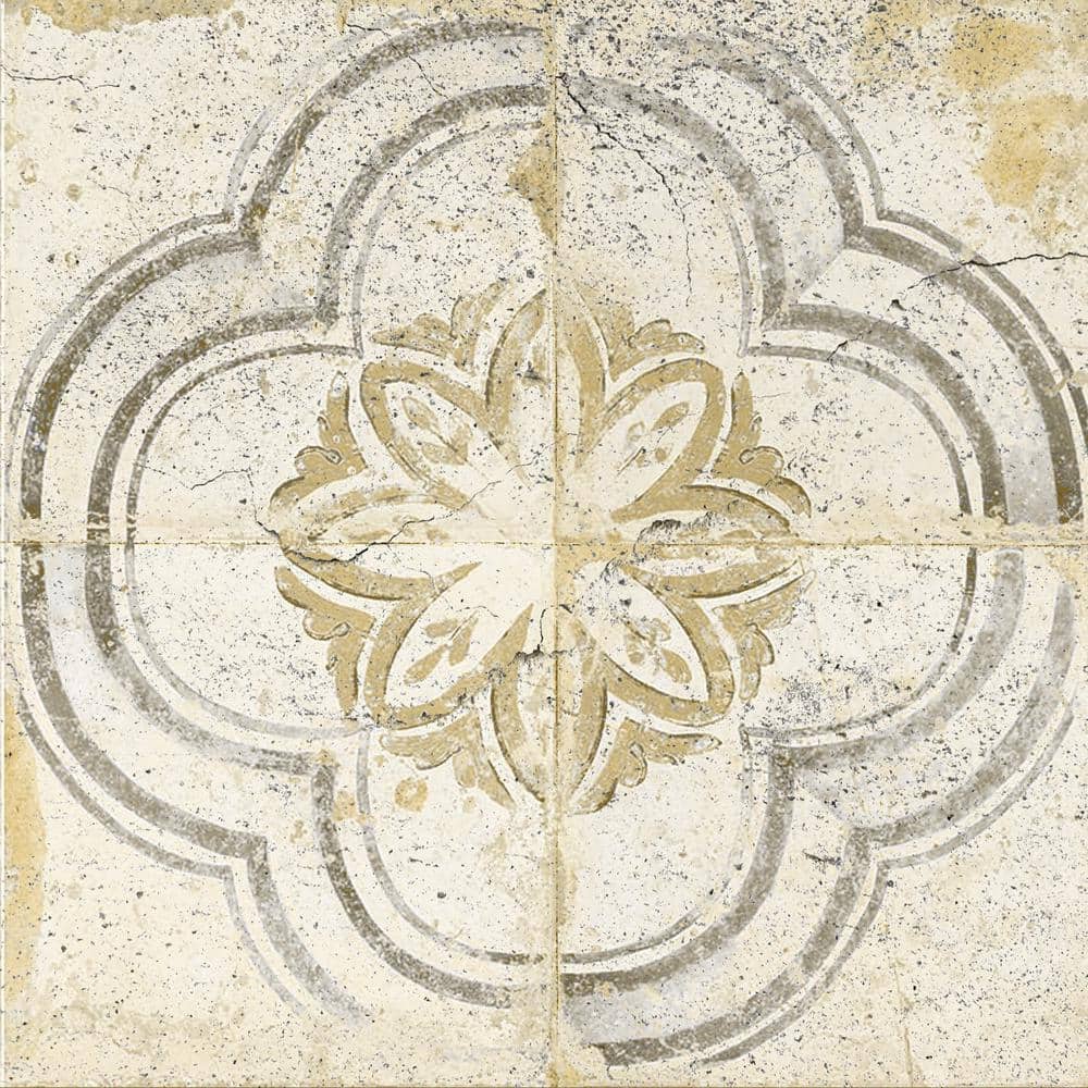 MI ALMA Yellow R33 7 in. x 7 in. Vinyl Peel and Stick Tile (24 Tiles, 8 ...